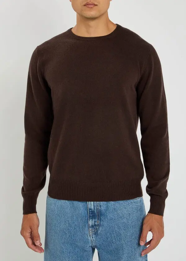 ALLUDE Cashmere Sweatshirt - Brown