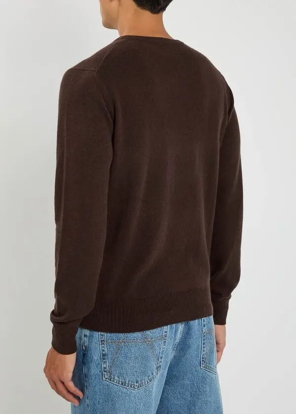 ALLUDE Cashmere Sweatshirt - Brown
