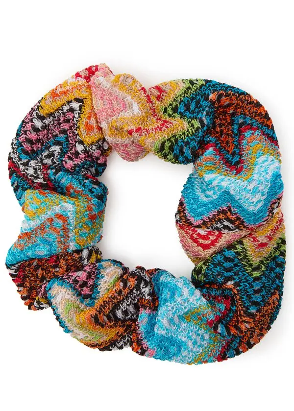 Missoni Multicolor Zigzag Knit Hair Scrunchie, Large - Orange, Blue, Pink. NWT Missoni Hair styling accessory - multi-coloured - Zalando.co.uk main image 4