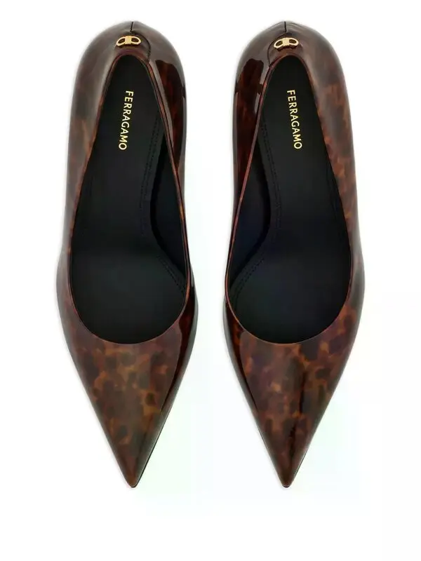 FERRAGAMO 70mm Tortoiseshell Pumps