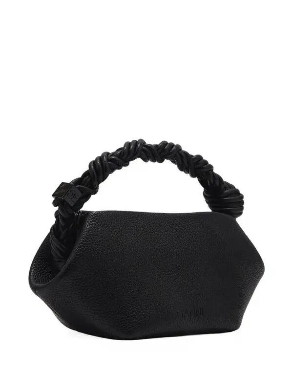 GANNI Mini Twisted-handle Tote Bag 099 Black Editorialist
