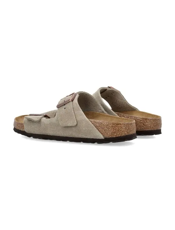 BIRKENSTOCK Arizona Suede Sandals - Beige