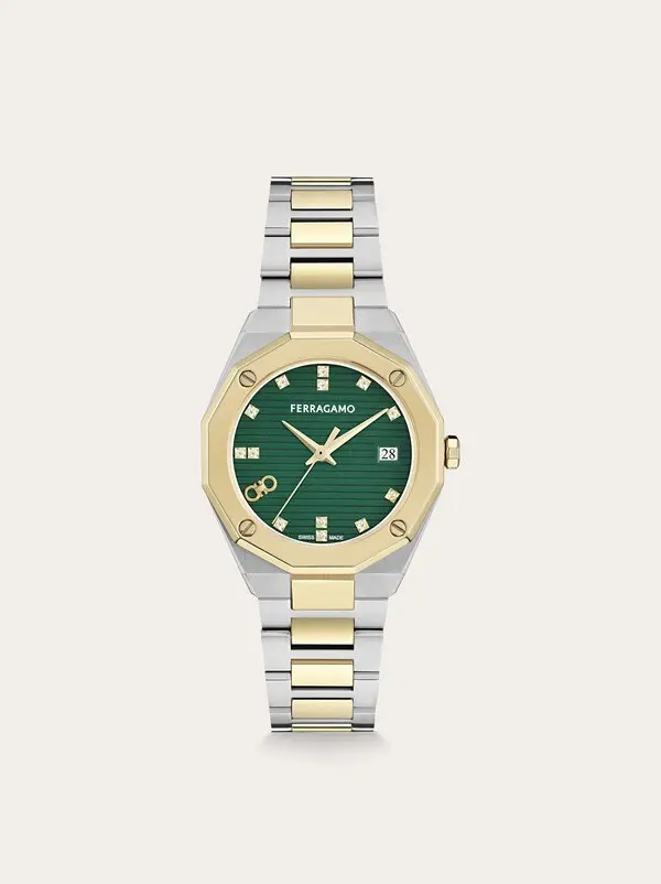 FERRAGAMO Edge 34mm Bracelet Watch - Green