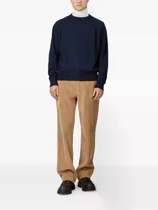 TOD'S Crew-neck Wool Sweater - Blue