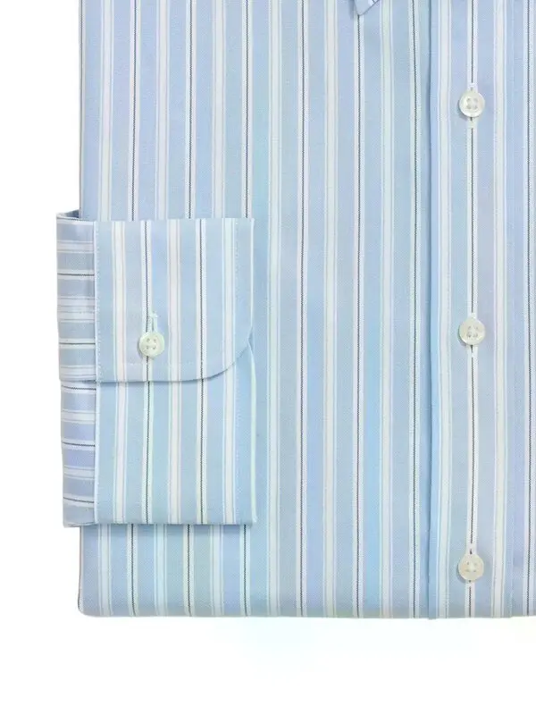 Brooks Brothers Pinpoint Striped Shirt - Blue