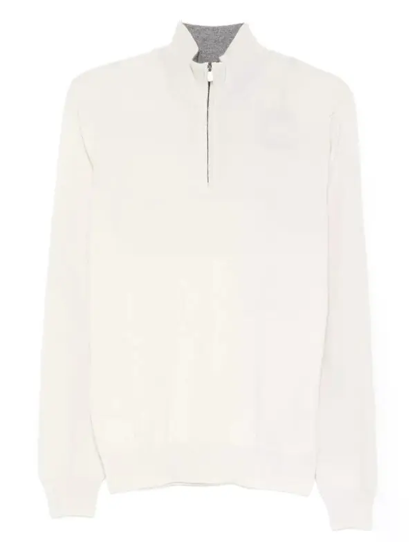 Corneliani Half-zip Cashmere Sweater
