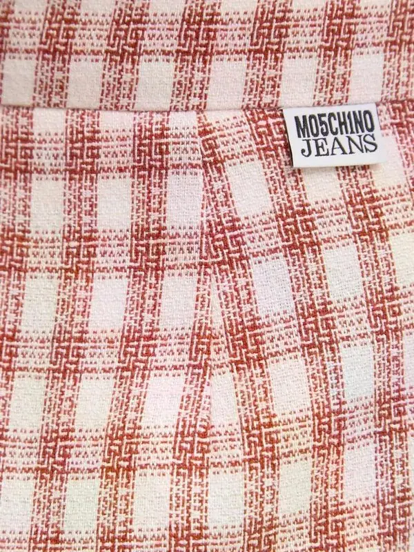 Moschino Gingham Check Tailored Trousers