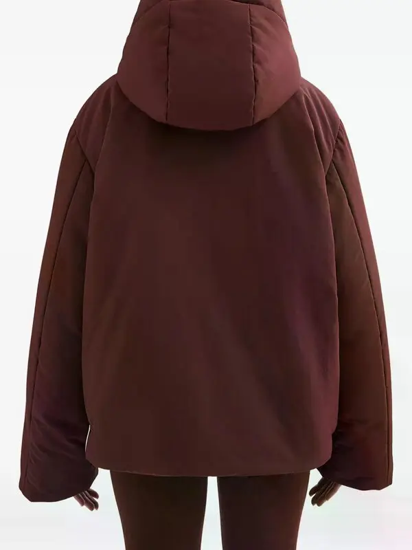 JIL SANDER Zip-up Hooded Jacket - Brown