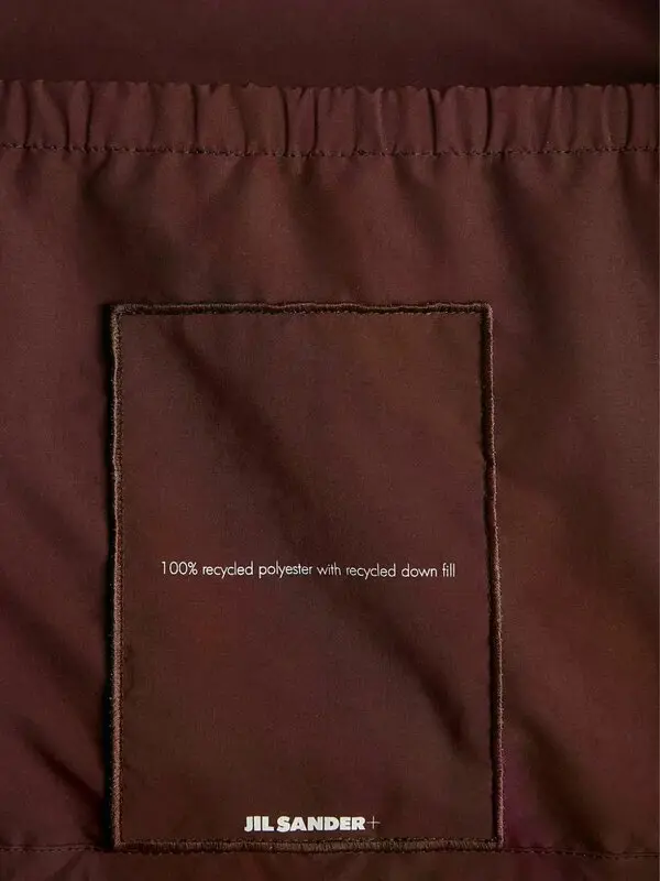JIL SANDER Zip-up Hooded Jacket - Brown