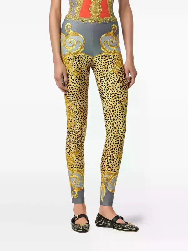 Versace Baroque-print Leggings