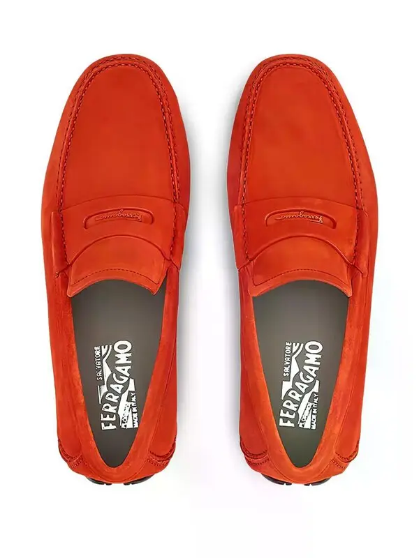 FERRAGAMO Suede Leather Loafers