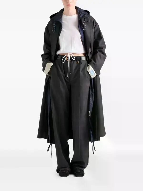 Prada Pleated Belted Trousers