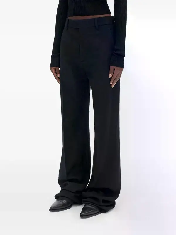 ANN DEMEULEMEESTER Pressed-crease Flared Trousers