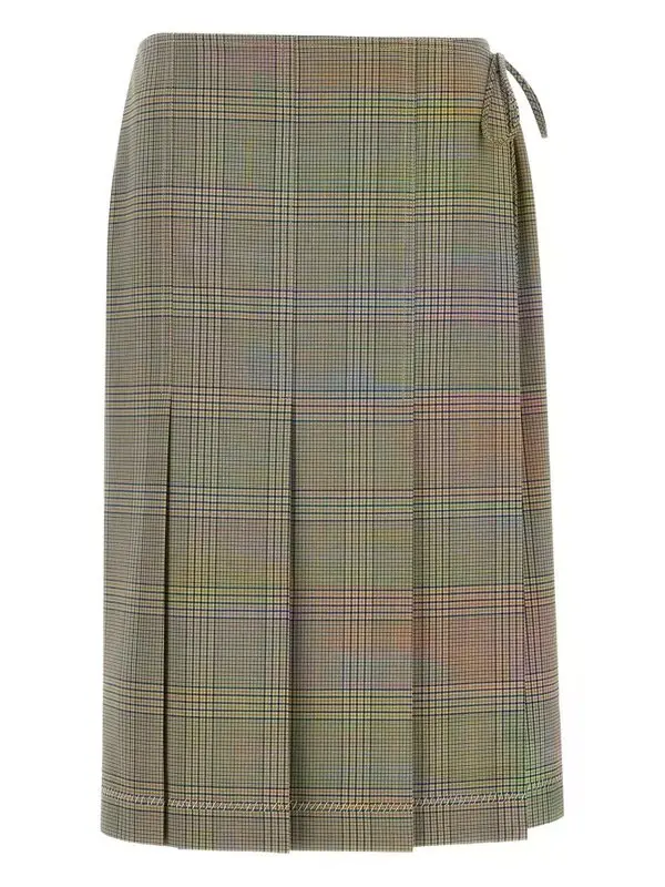 Marni Pleated Wrap Skirt