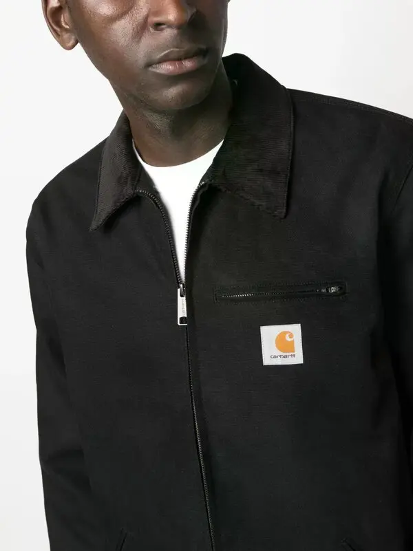 Carhartt Work In Progress Detroit Logo-patch Jacket - Black