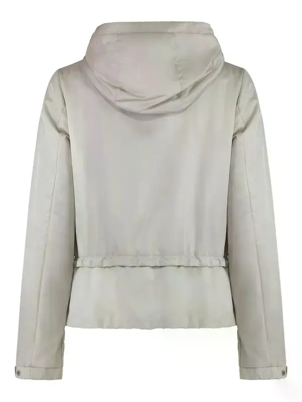 MOORER Burano Hooded Drawstring-waist Jacket - Grey