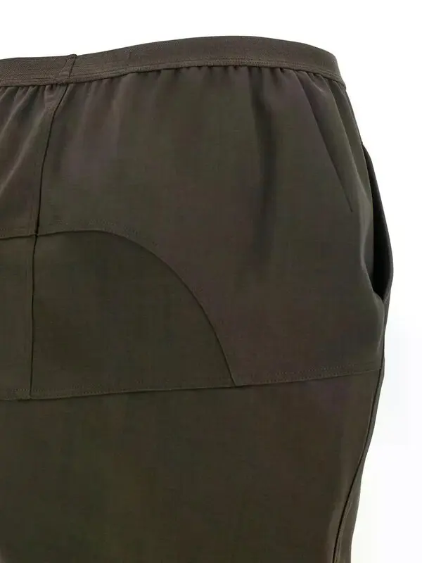 Rick Owens Crossover Elastic-waistband Skirt