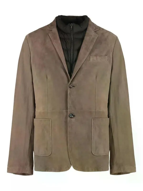 MOORER Suede Lapel Jacket