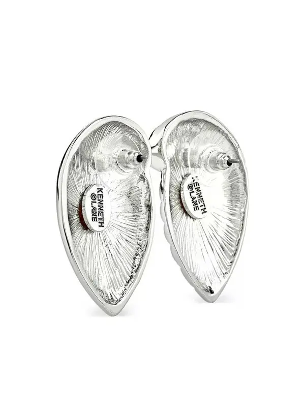 KENNETH JAY LANE Seashell Earrings - Silver