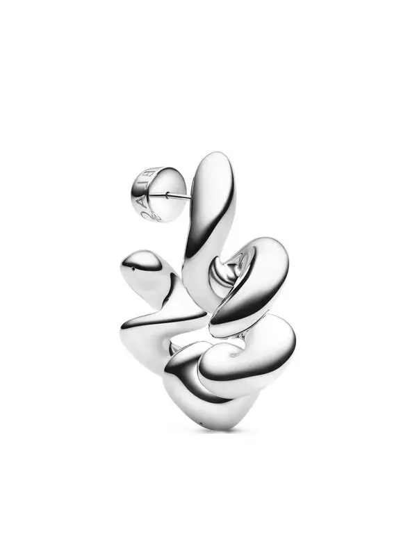 MARIA BLACK Coil Hoop Large - Silver