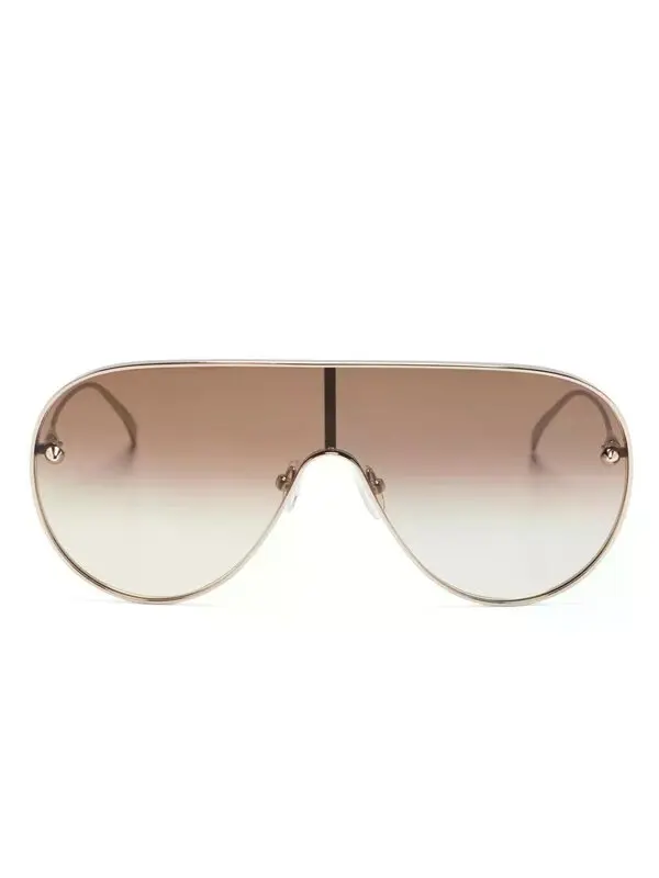 Alexander McQueen Oversized Sunglasses - Gold