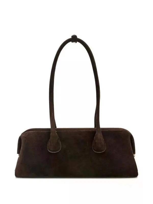 OSOI Suede Top-handle Shoulder Bag - Brown