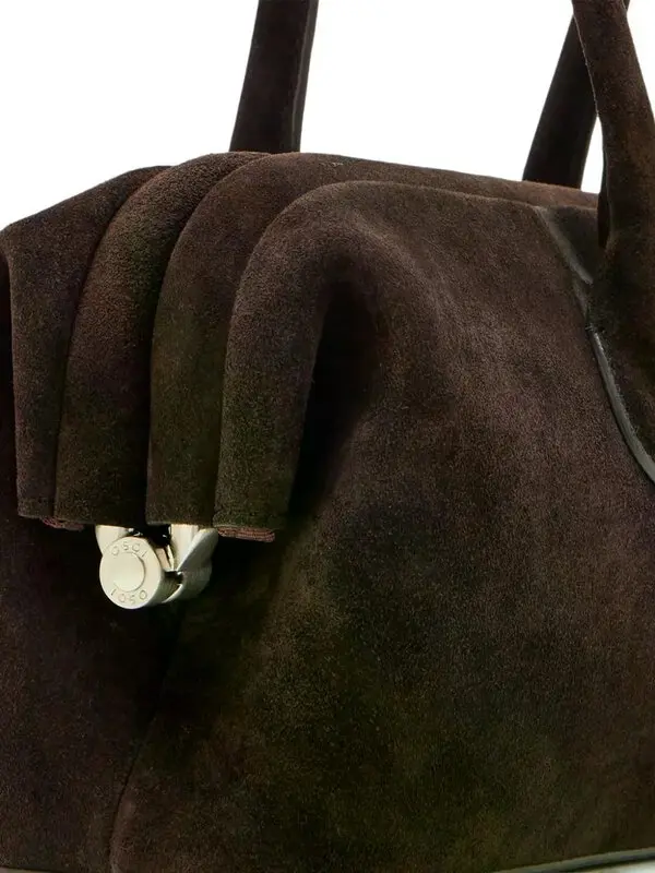 OSOI Suede Top-handle Shoulder Bag - Brown