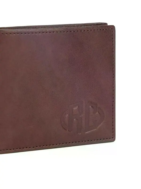 Roberto Cavalli Embossed Monogram Leather Wallet