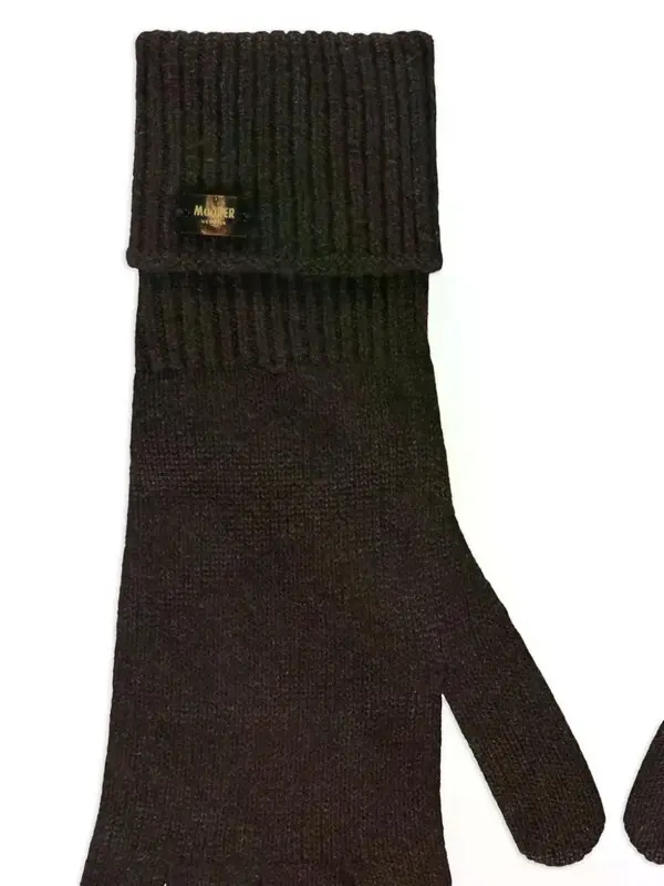 MOORER Ribbed Cuff Gloves