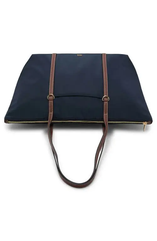 Mango Nylon Shopper Bag - Navy