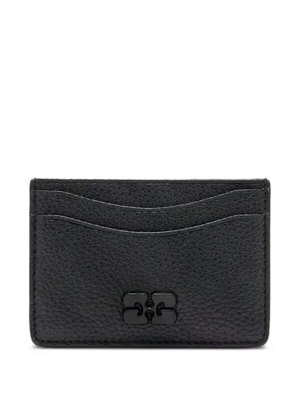 GANNI Bou Logo Card Holder - Black