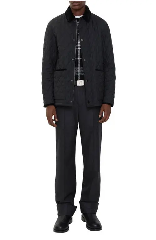 Burberry Quilted Wool Barn Jacket