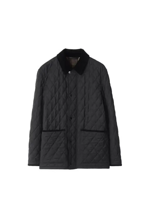 Burberry Quilted Wool Barn Jacket