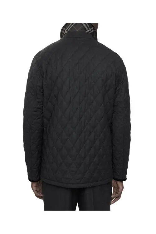 Burberry Quilted Wool Barn Jacket
