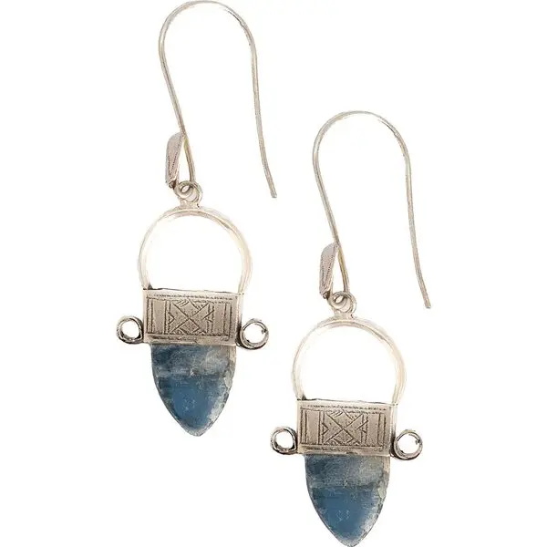 KAPOETA BY AMBICA Tuareg Kyanite Earrings - Silver