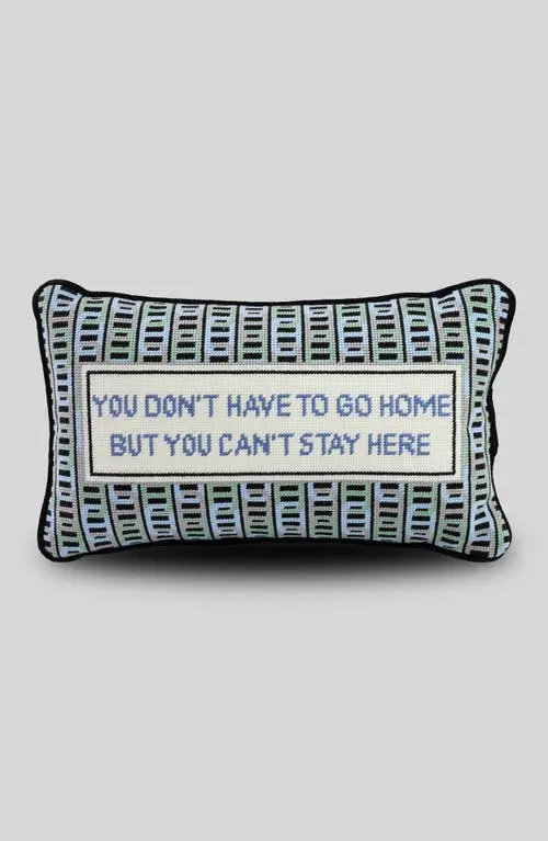 FURBISH Needlepoint Pillow - Can't Stay Here