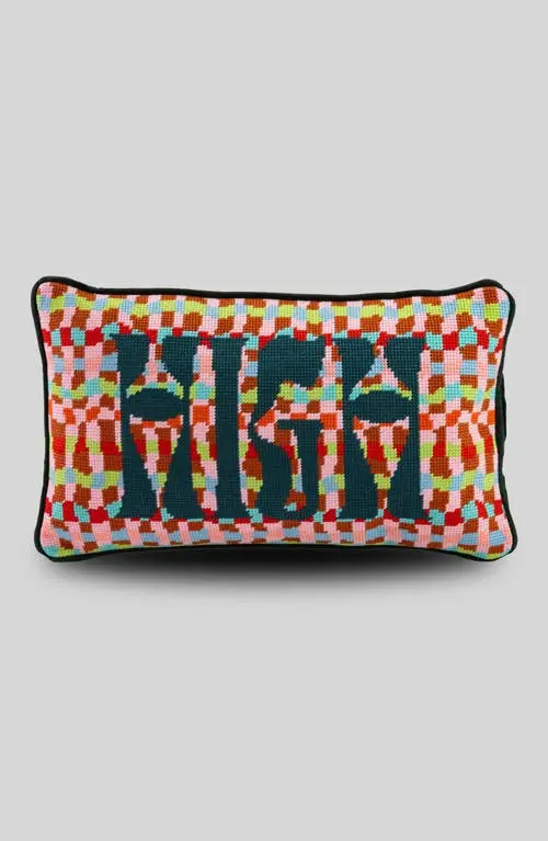 FURBISH Needlepoint Pillow - High