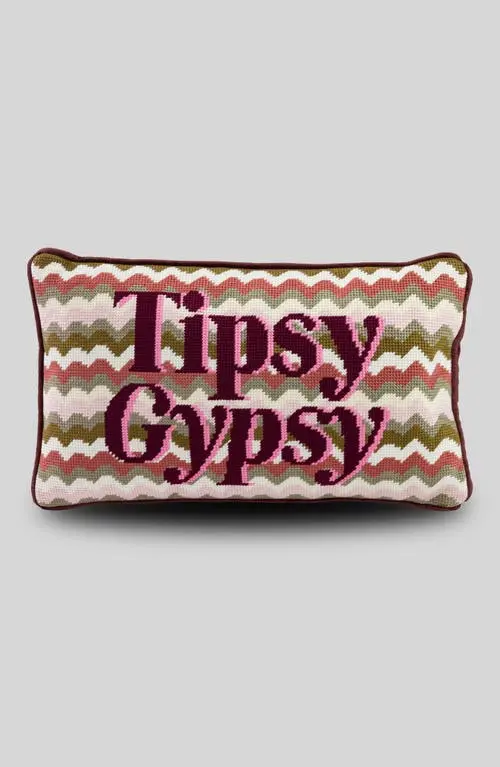 FURBISH Needlepoint Pillow - Tipsy Gypsy