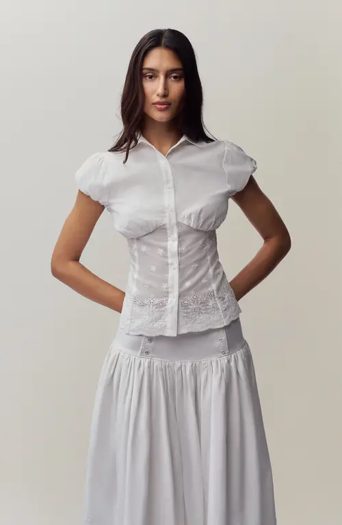 GUIZIO Rinka Embroidered Blouse