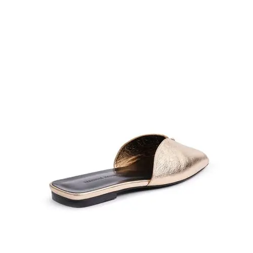 TIANNIA BARNES Taylor Slide - Metallic Gold
