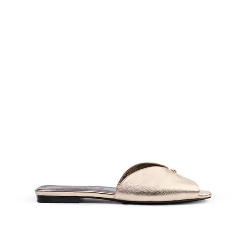 TIANNIA BARNES Taylor Slide - Metallic Gold