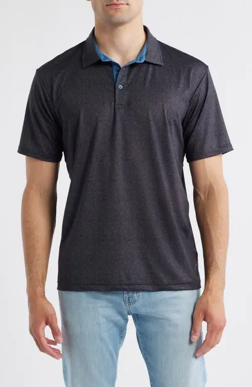 SWANNIES Swanson Logo Print Polo - Black