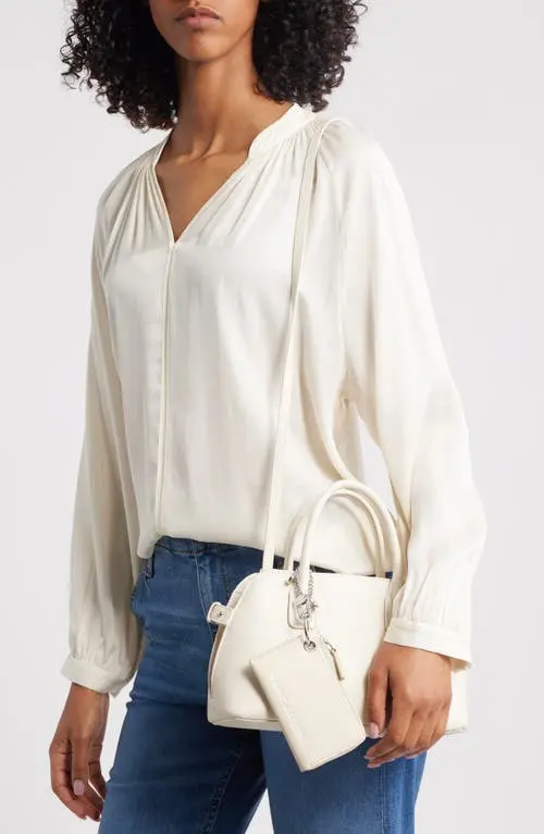 Marc Jacobs The Charm Top Zip Wallet - Cloud White