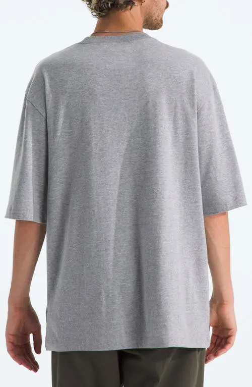 The North Face Essential Oversize Cotton T-shirt - Tnf Pale Grey Heather