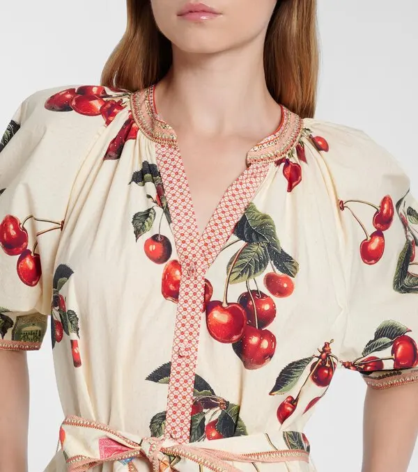 Camilla Notes From The Road Printed Cotton Shirt Dress - Multicoloured
