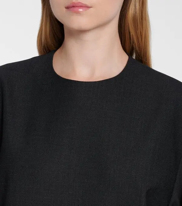 Plan C Sequined Wool-blend Minidress
