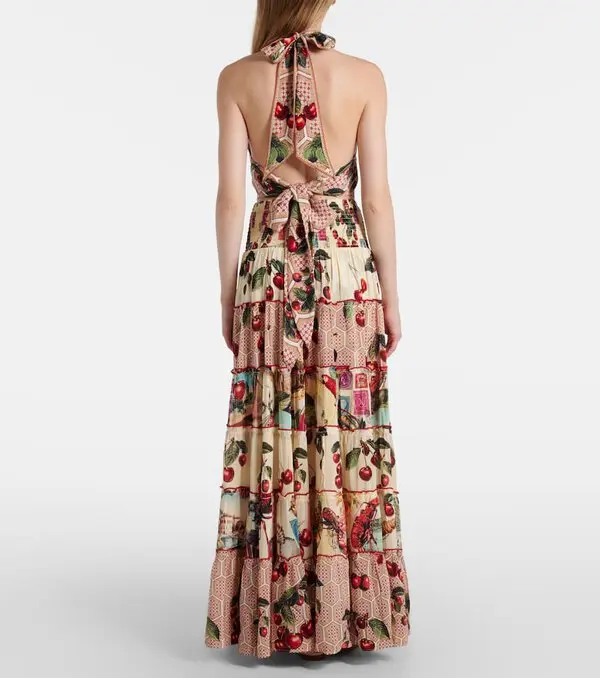 Camilla Notes From The Road Printed Silk Maxi Skirt