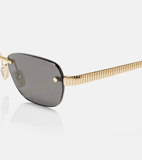 BVLGARI Tubogas Rectangular Sunglasses