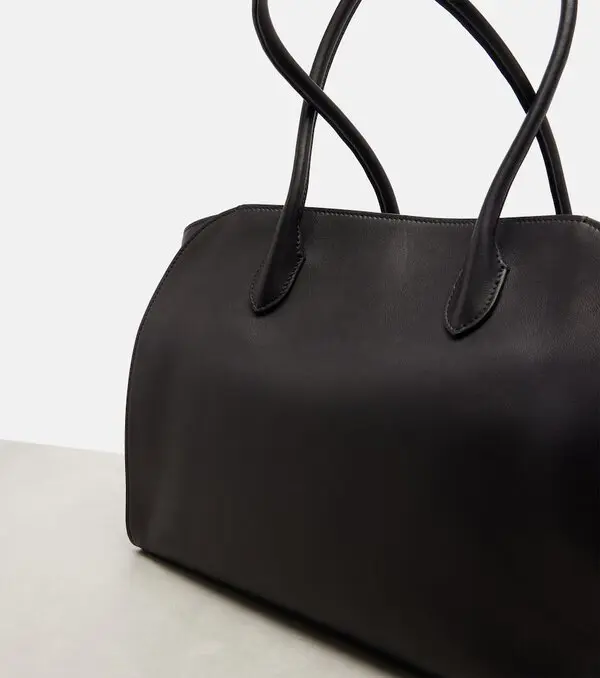 THE ROW Marlo Leather Tote Bag - Black