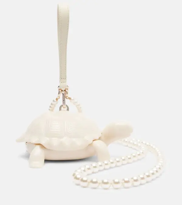 Simone Rocha Tortoise Clutch - White